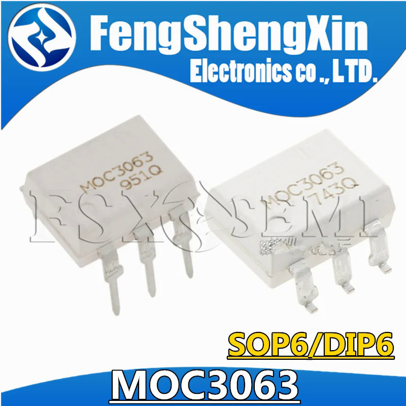 10pcs/lot MOC3063 MOC3063M DIP-6 MOC3063S MOC3063SR2M SOP6 Driver ...