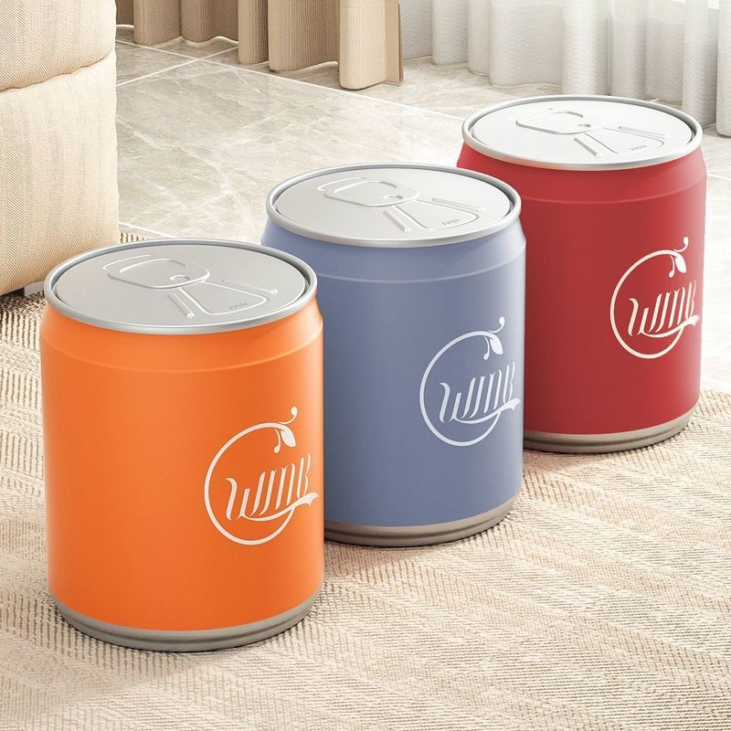 Coke Trash Can Cans Press Creative Trending Household Living Room with ...