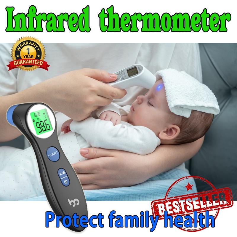 Forehead thermometer Digital Thermometer led Non-Contact Infrared ...