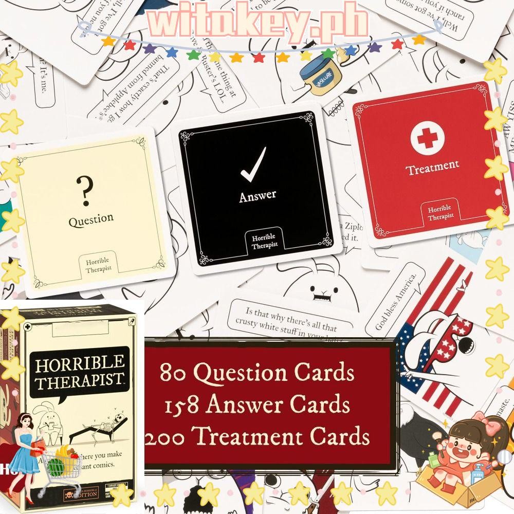 WITAKEY Exploding Kittens Horrible Therapist, 7inch 1 Set Game Cards ...