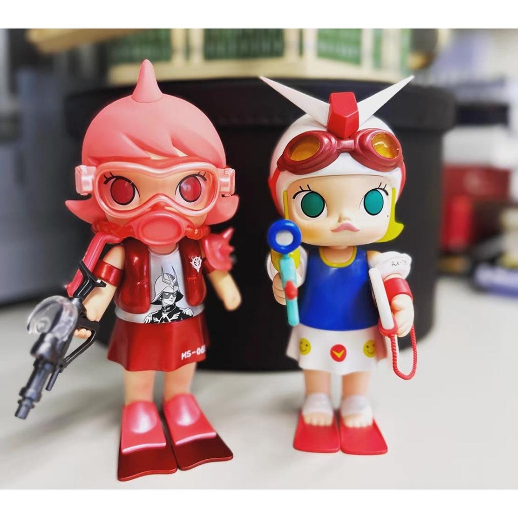 Pop Mart MOLLY MOLLY MOLLY Big Baby Gundam MOLLY Zagu Doll Char's ...