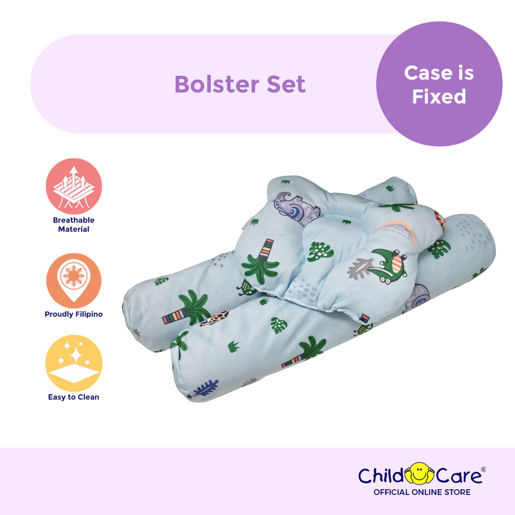 Child Care Baby Pillow and Bolster Set Velvet (Boy) (Girl) Design may ...