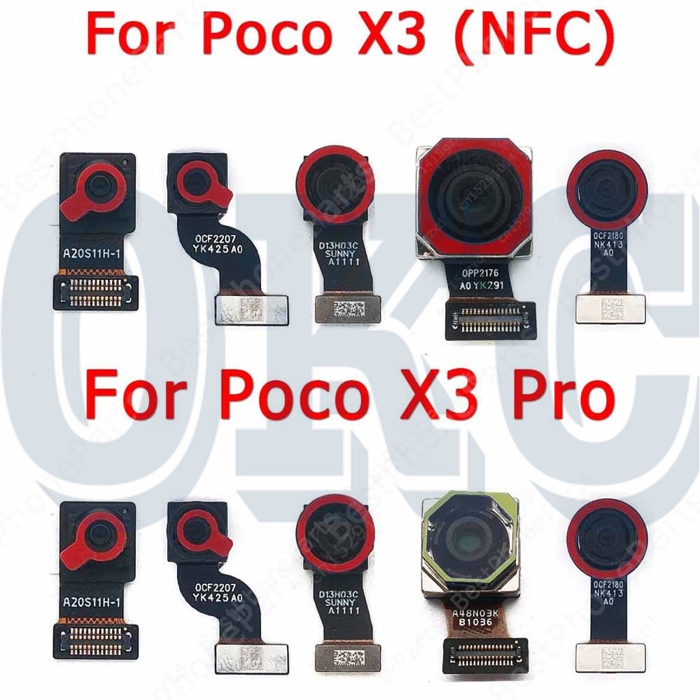 Rear Front Camera For Xiaomi Mi Poco X3 Pro NFC Frontal Selfie Back ...