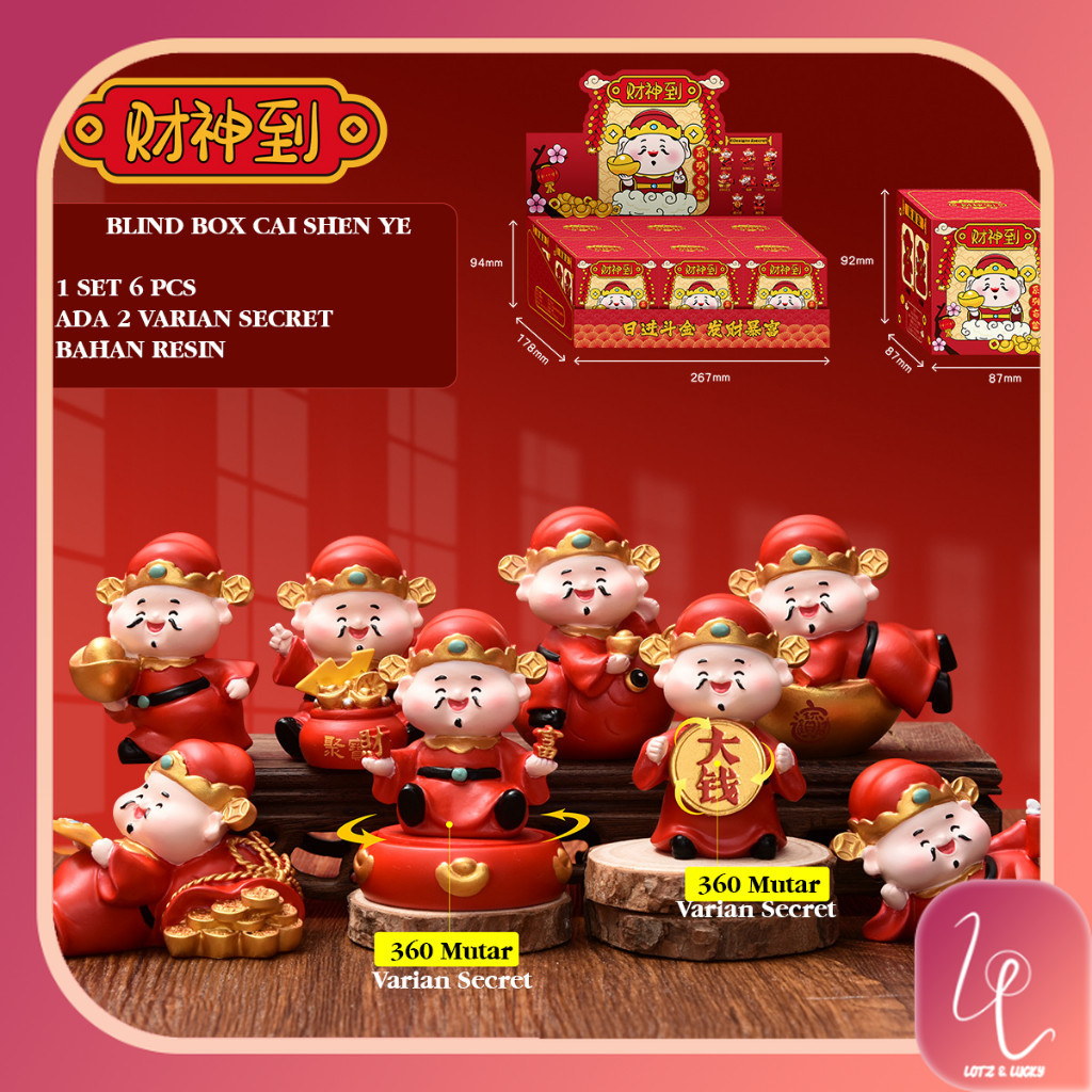Blind Box Cai Shen Ye Buy 1 Box gets 6 different Blind Box Motifs ...