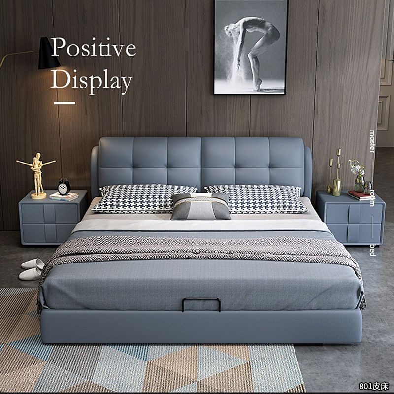 Modern Simple Nordic Light Luxury Leather Bed Sheet Double Bed 1m 5 ...