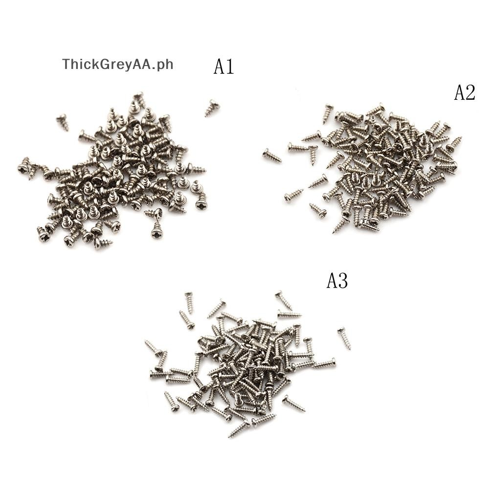 ThickGreyAA 100pcs M2 Screw Thread Diameter Round Head Cross Screws ...