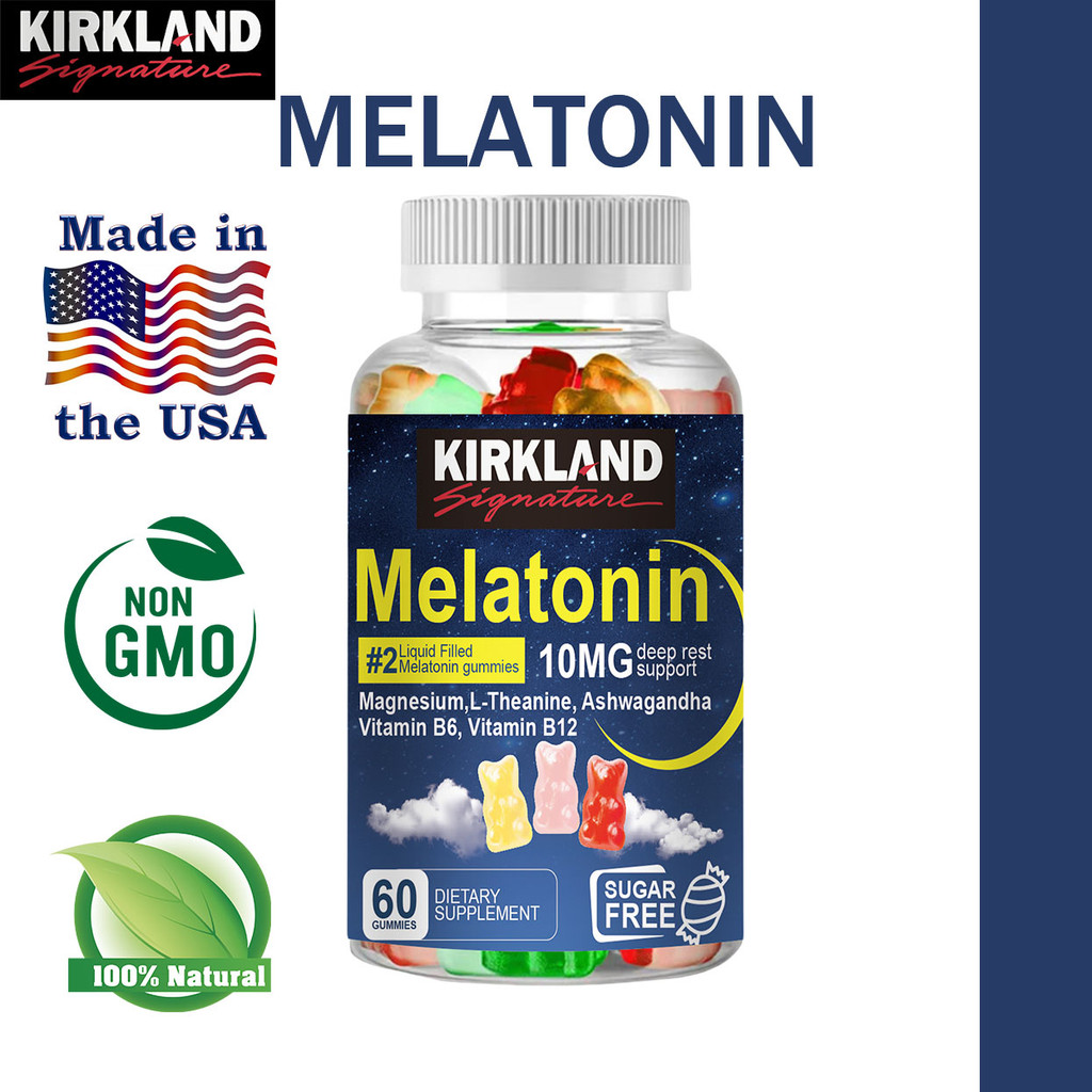 KIRKLAND Melatonin Gummies 10 mg Relieve stress and enhance deep sleep ...