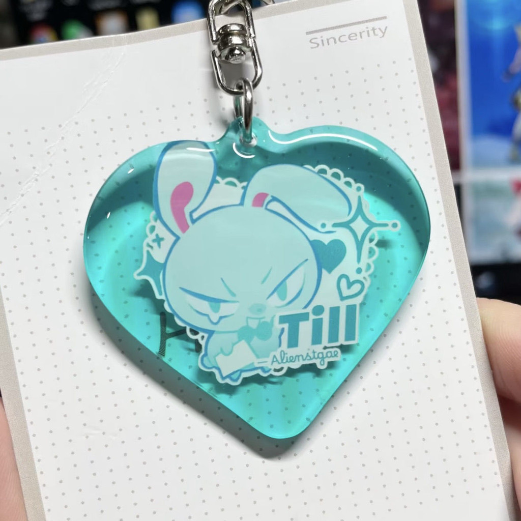 Alien Stage Anime Keychain Women Cartoon Acrylic Key Chain Man Rabbit ...