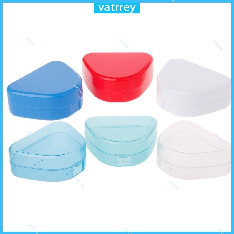 VA Dental Orthodontic Retainer Denture Bath Mouthguard Storage Box for ...