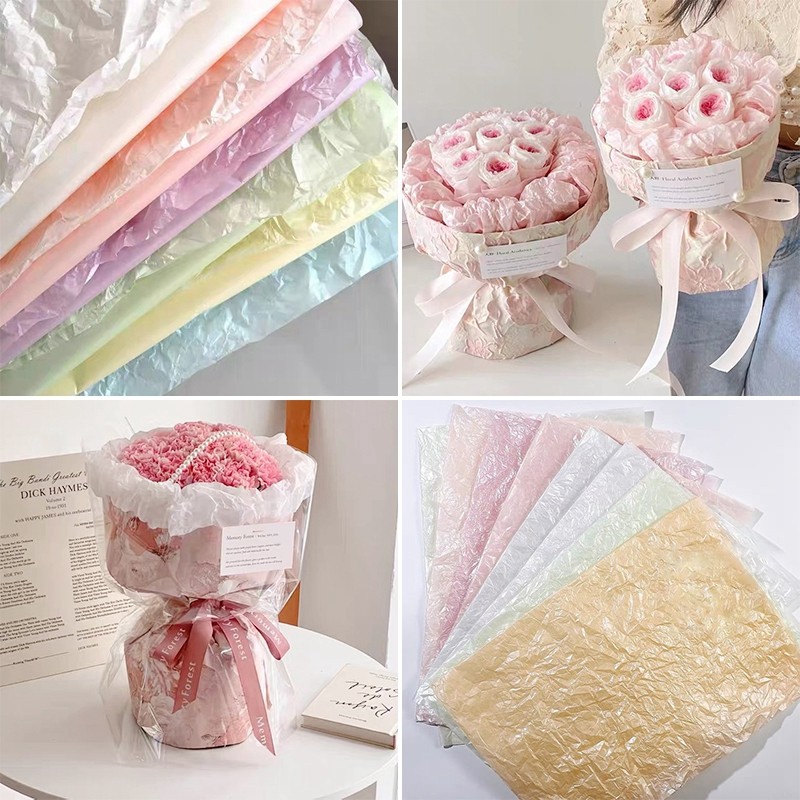 Valentine S Day Special Snow Pear Paper Flower Wrapping Material For ...