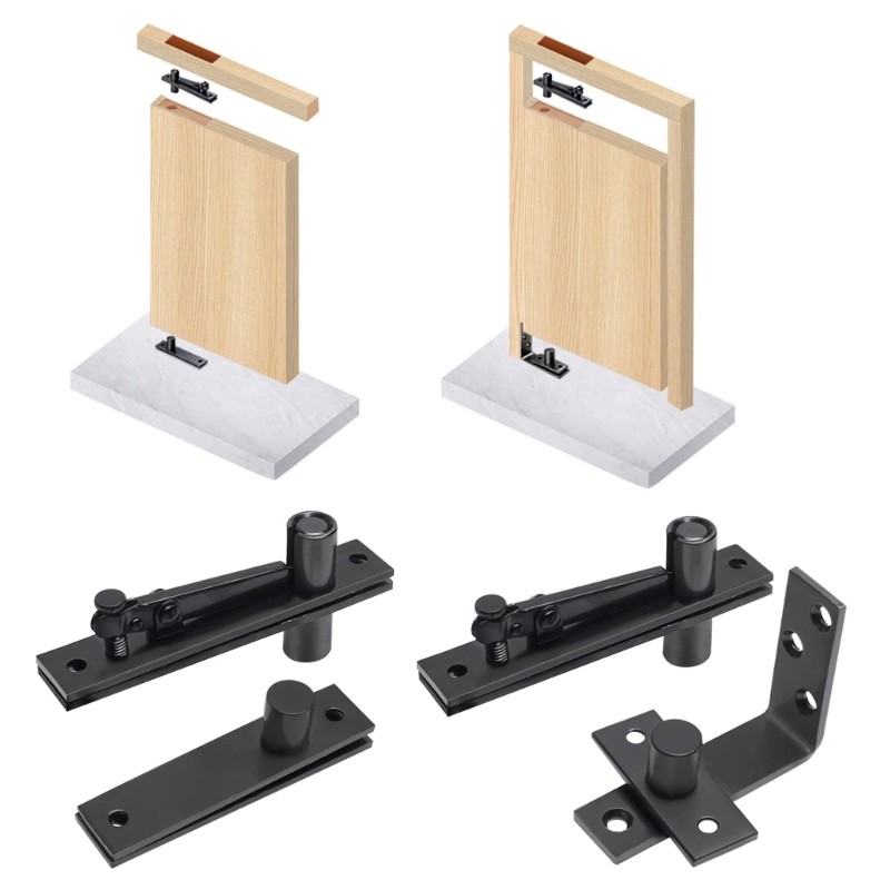 HL 2Pcs 360 90 degree Rotating Shafts Door Hinge Heavy Duty Pivots ...