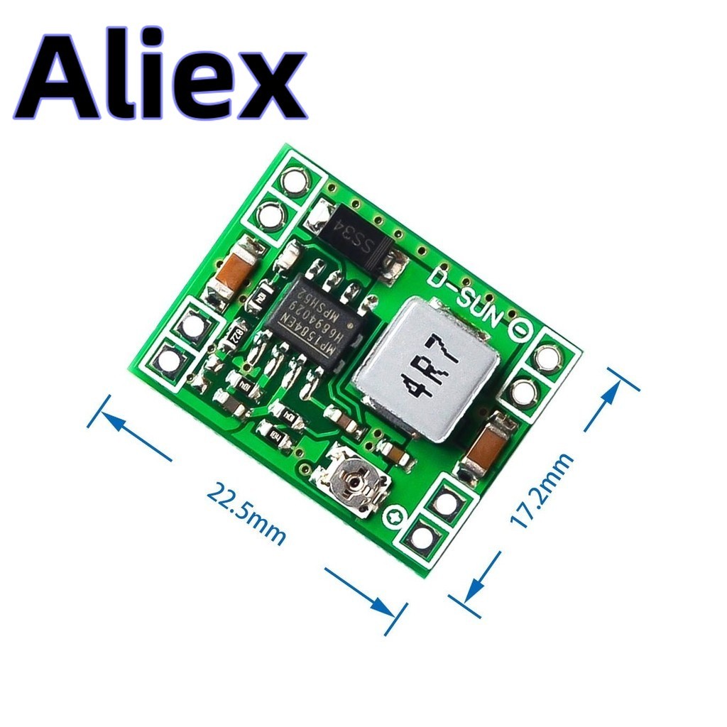 Ultra-Small Size DC-DC Step Down Power Supply Module MP1584EN 3A Adjustable Buck Converter for ...