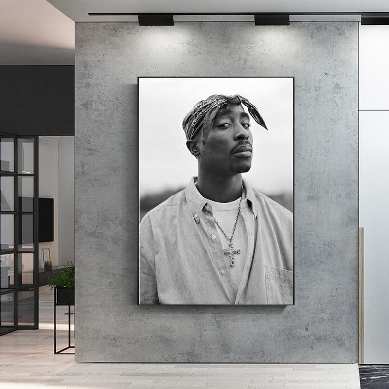 Popular Poster Tupac Shakur 2pac Canvas Painting Rapper Star Poster Hip ...