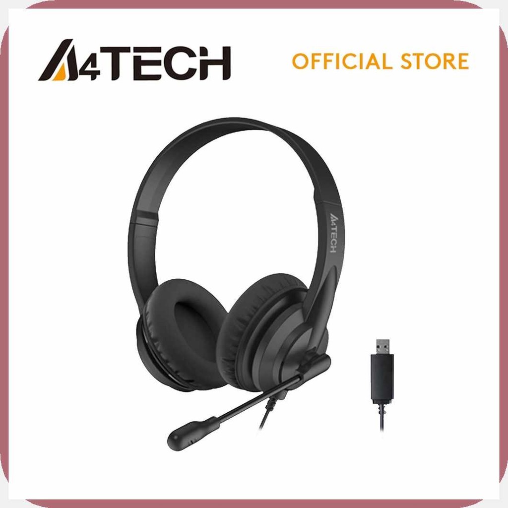 A4Tech|nY Performance)Dk>USB)re>Headset)DH>Black | Shopee Philippines