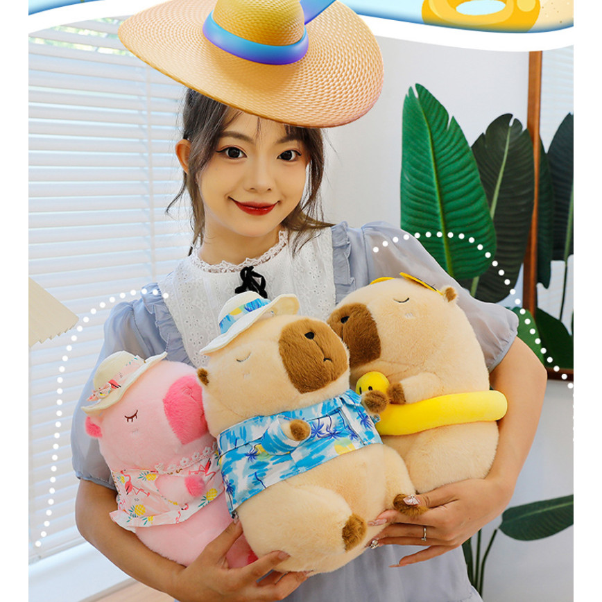 Capybara Plush Toy 40cm Cute Capibara Plushie Toy Anak Patung Comel ...