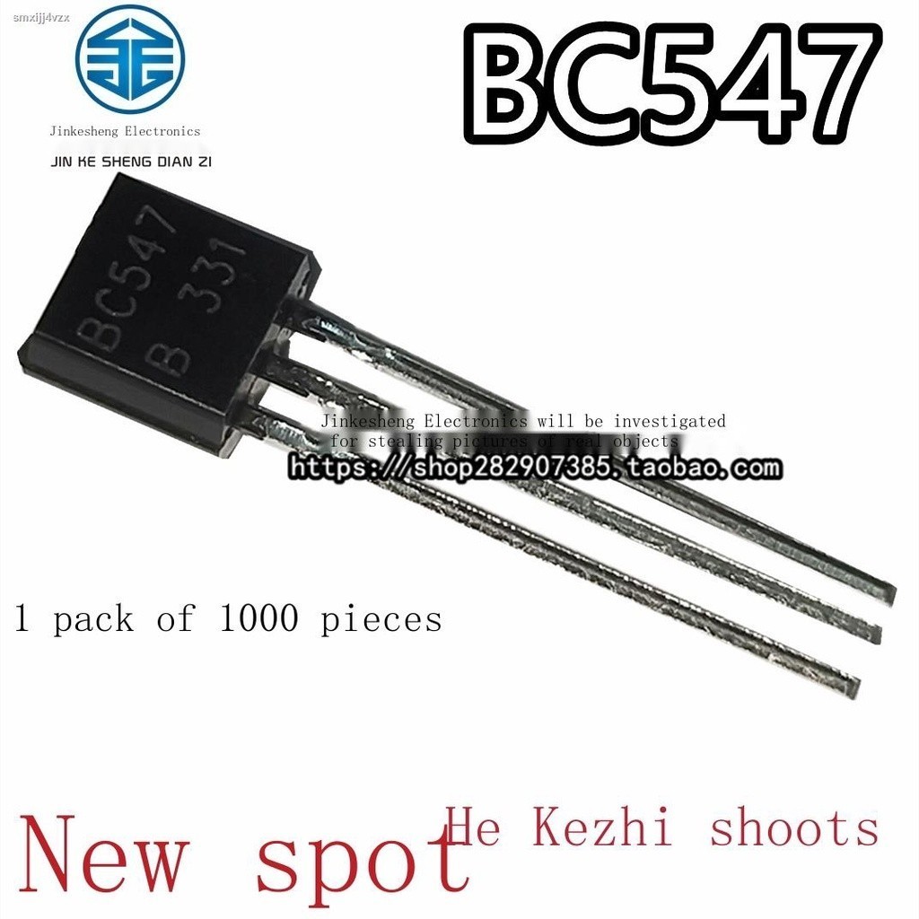 New spot BC547 BC547B BC547C TO-92 small power transistor (50) | Shopee Philippines