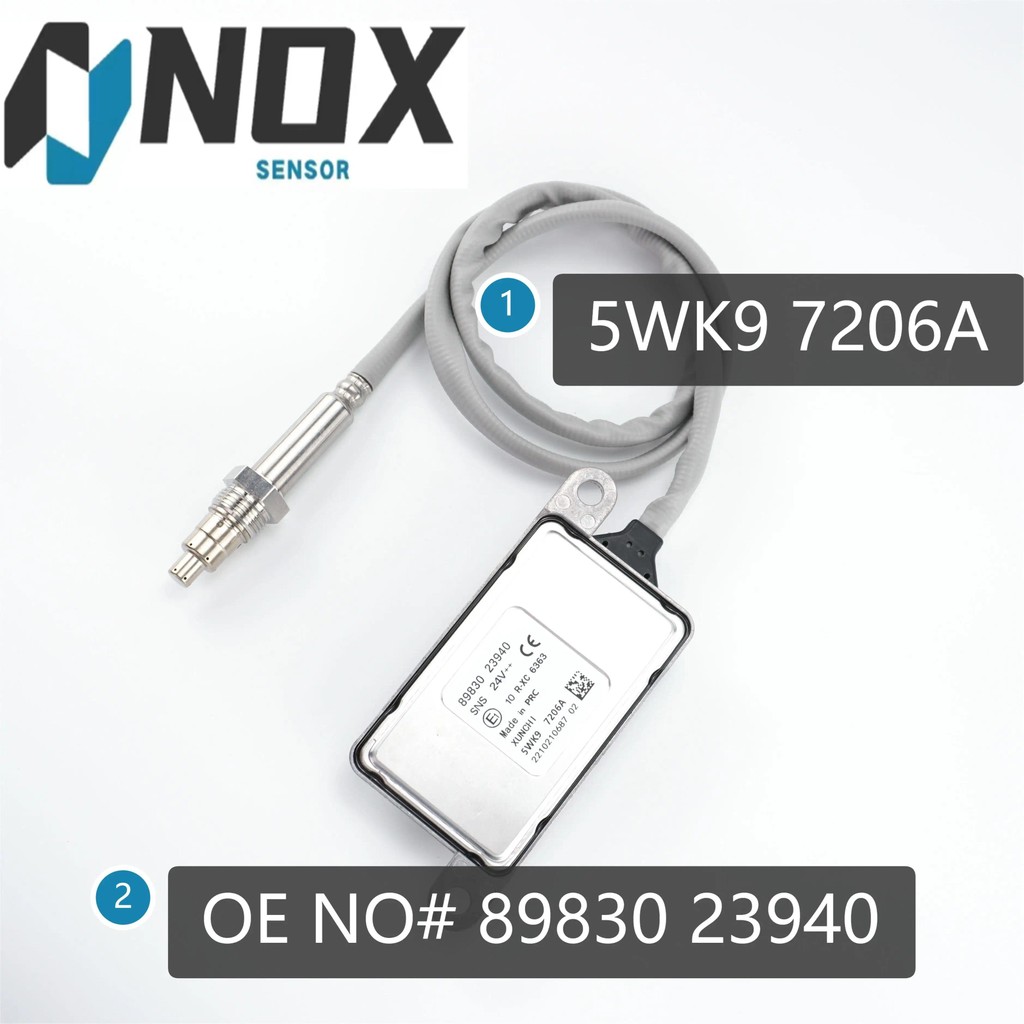 Diesel Part 24V Nox Sensor 5WK9 7206A Nitrogen Oxide Sensor 8983023940 ...
