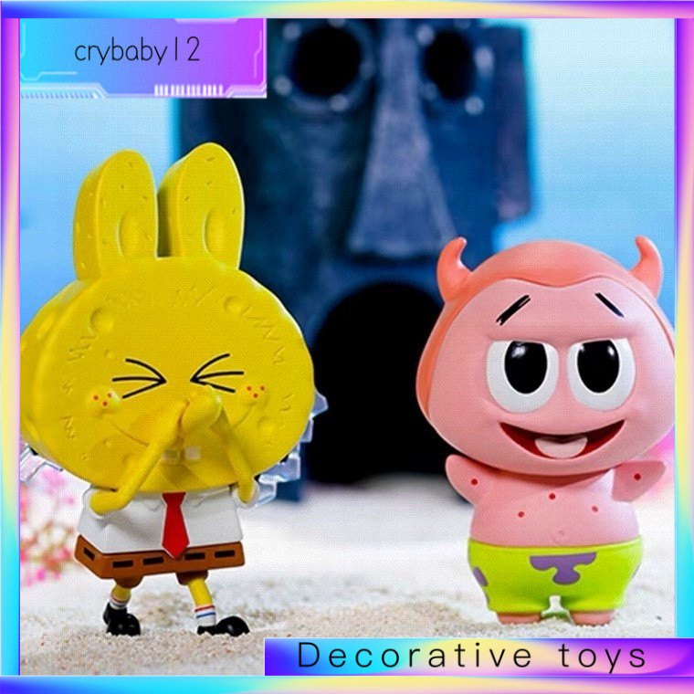 LABUBU SpongeBob SquarePants Series Figure Gifts *** & | Shopee Philippines
