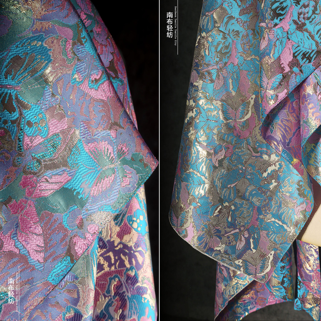 Colorful Three-Dimensional Pattern Jacquard Texture Fabric Chinese ...