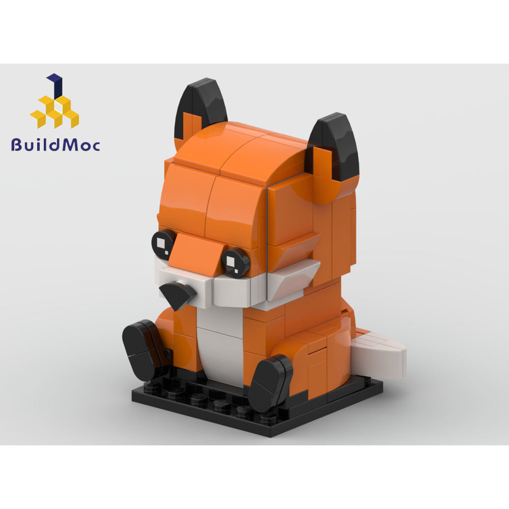 Fox Brickheadz Land Animals Building Blocks Assembly Toys Gifts 125PCS ...