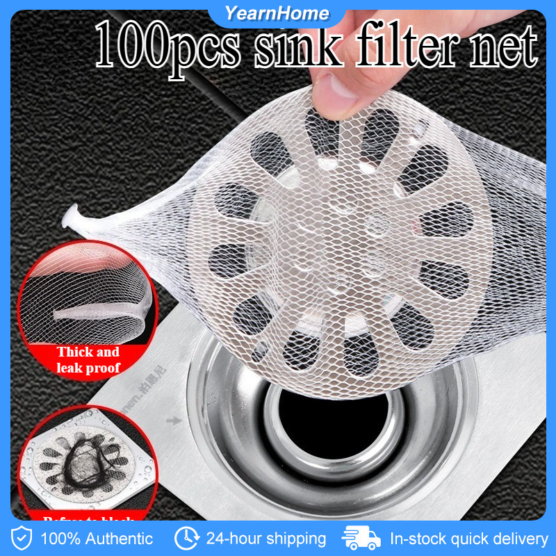 100pcs Kitchen Sink Filter Mesh Extra Fine Mesh Strainer Bag Anti ...
