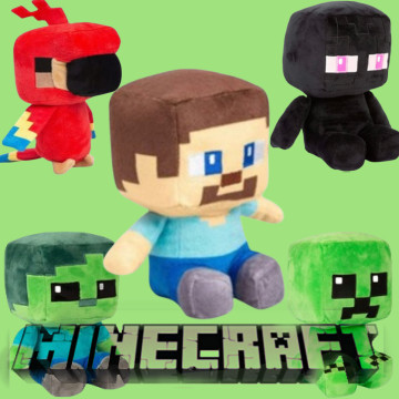 Minecraft Plush Toy Steve Plushie Toys Cute Creeper Enderman Wolf Mc ...