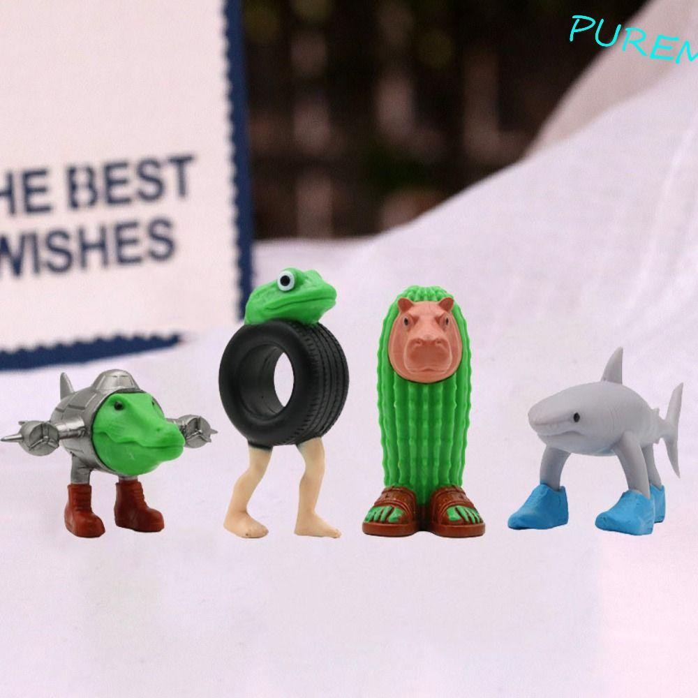 PUREM 8pcs/set Italian Brainrot Figure, Tralalero Tralala Brainrot ...