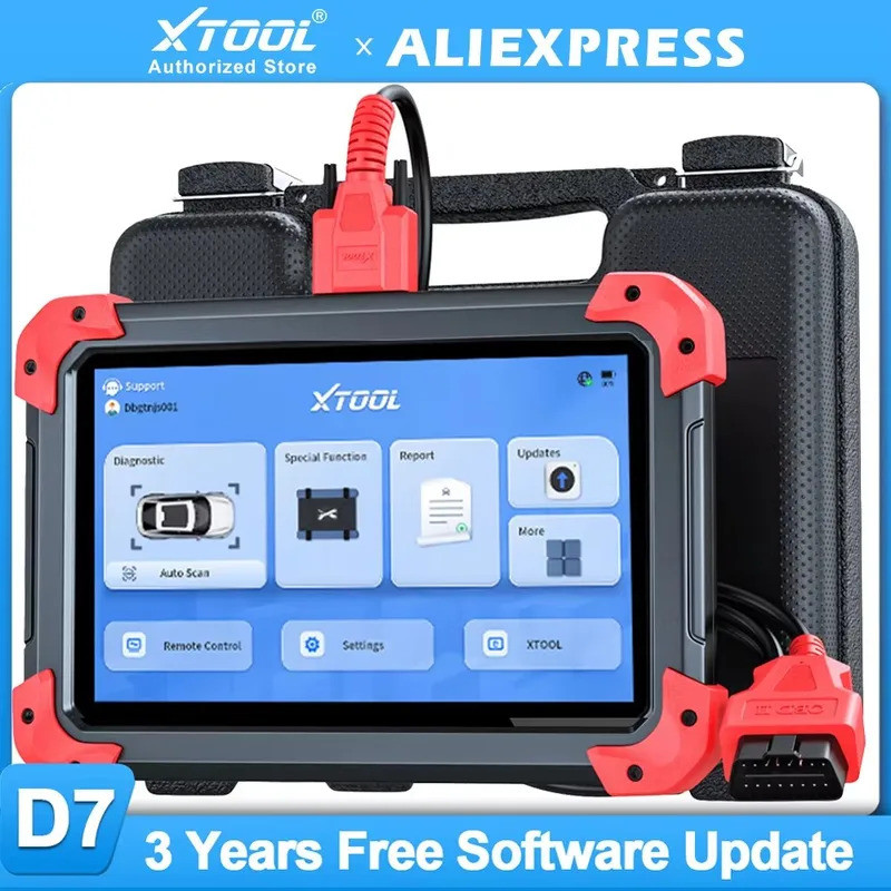 2025 XTOOL D7 Car Diagnostic Tools Bidirectional Control CAN FD FCA ECU ...