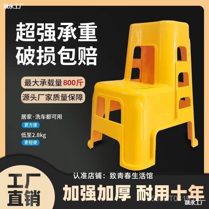 High and Low Two-Step Ladder Stool for Car Washing Home Use Stool Step ...