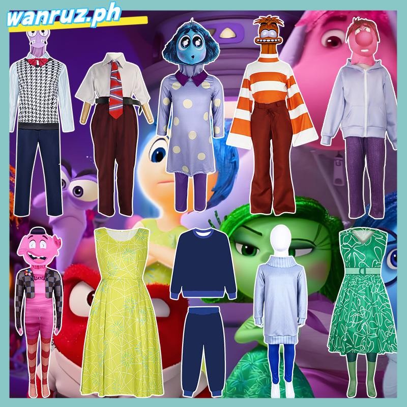 Anime Inside Out 2 Joy Yellow Cosplay Costume for Adult Women Disgust ...
