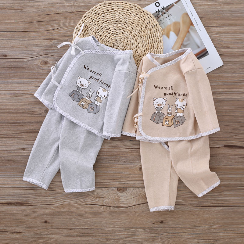 Newborn Baby Clothes Male Female Baby Three-Piece Suit Newborn Split ...