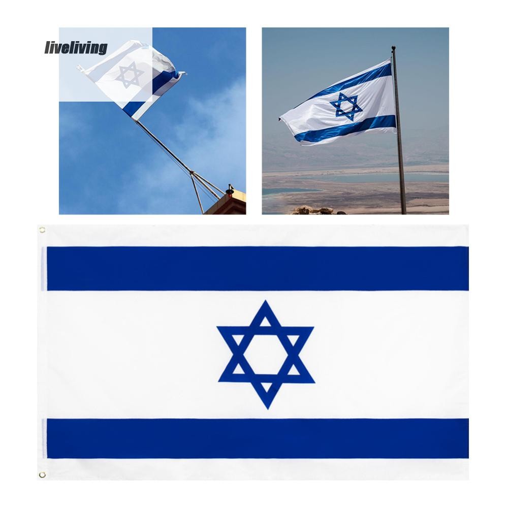 Indoor Outdoor Banner 3x5FT Israel Large Flag for Festival Parades ...