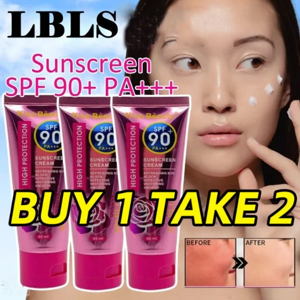 【BUY 1 TAKE 2】Sunscreen liquid foundation Cream SPF90+++ High Protection UV PLUS 60ml | Shopee ...