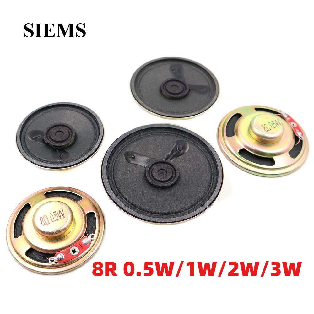 Speaker 8R/4R 0.5W1W/2W/3W/5W diameter 45/50/57/66/77MM Small speaker ...