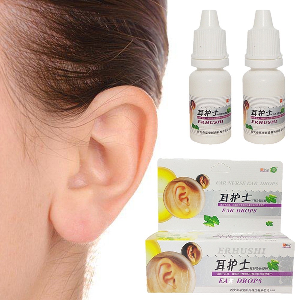 10ml Ear Drops Cleaner Ear Wax Safe Removal Liquid Cleaning Pain Health ...