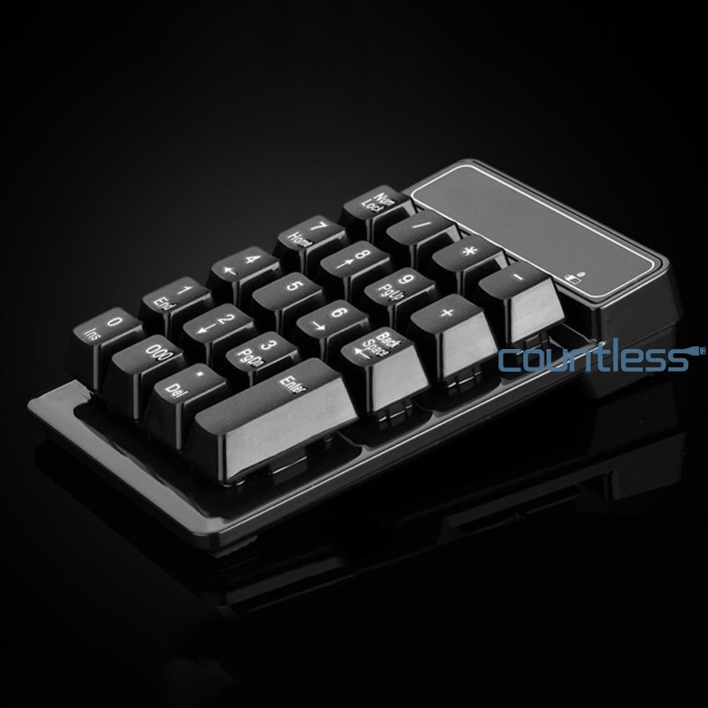 Portable 2.4G USB Wireless 19 Keys Mini Digital Keyboard Waterproof ...