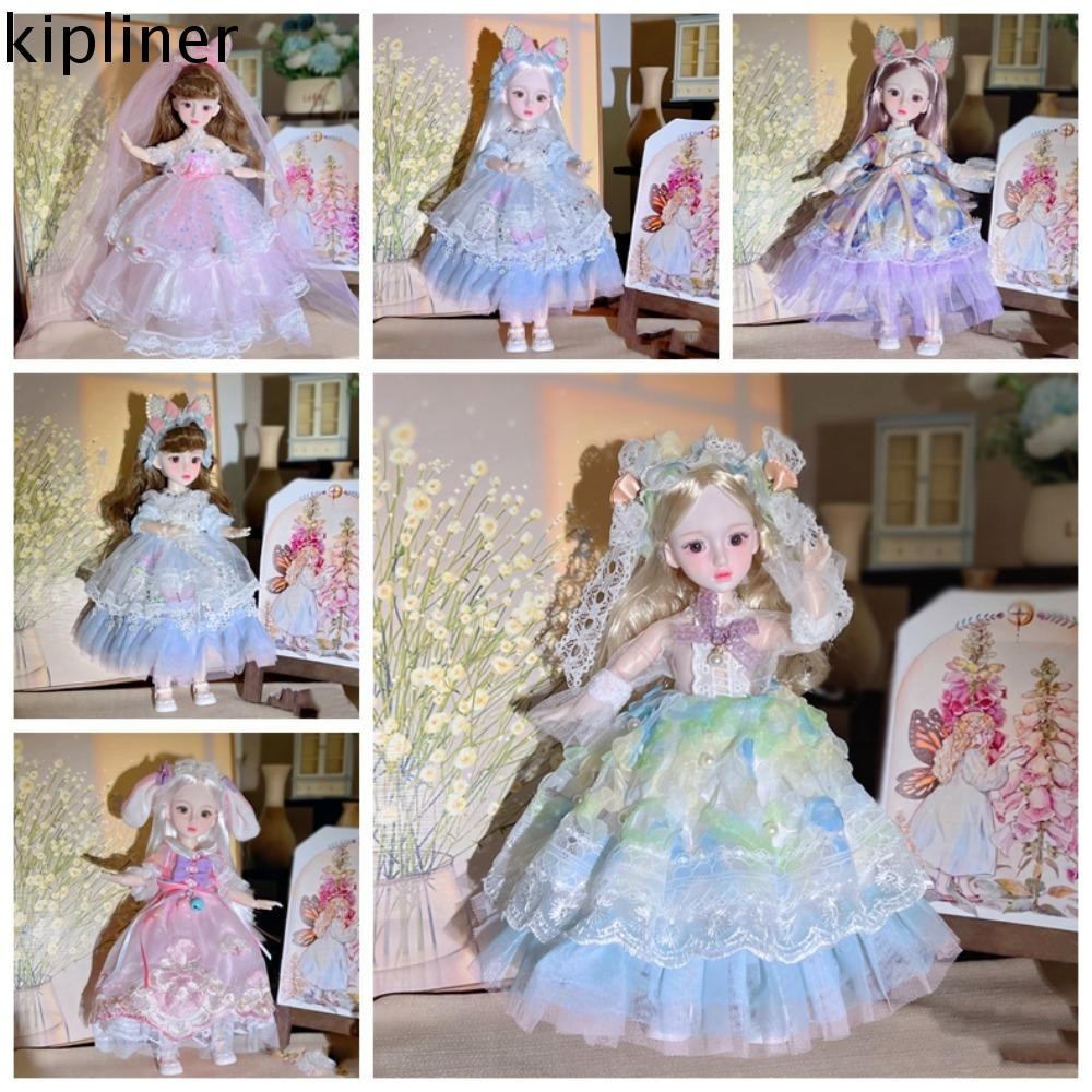 KIPLINER 30cm BJD Doll Toy, Rabbit Girl Long Hair Girl's DIY Dress Up ...