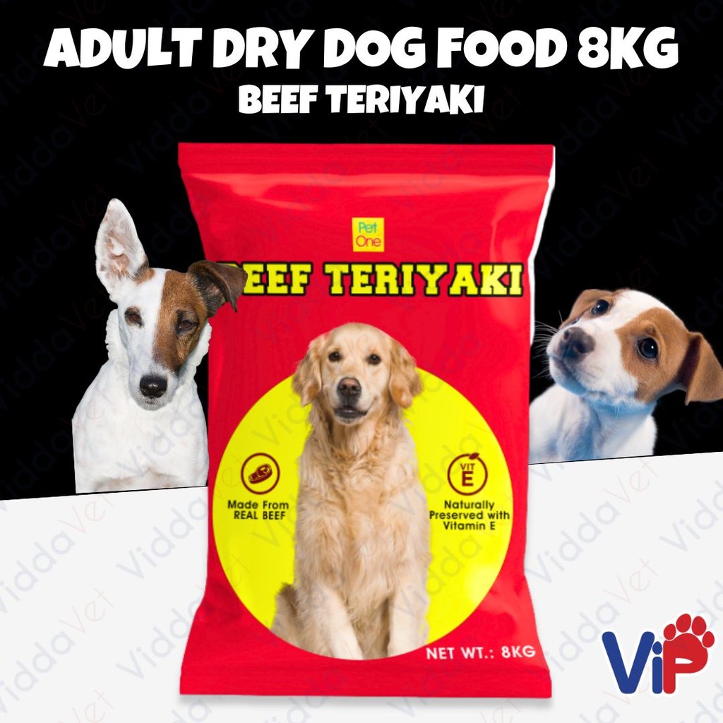 Adult Dog Food Beef Teriyaki 8kg pagkain ng aso all breeds Beef ...