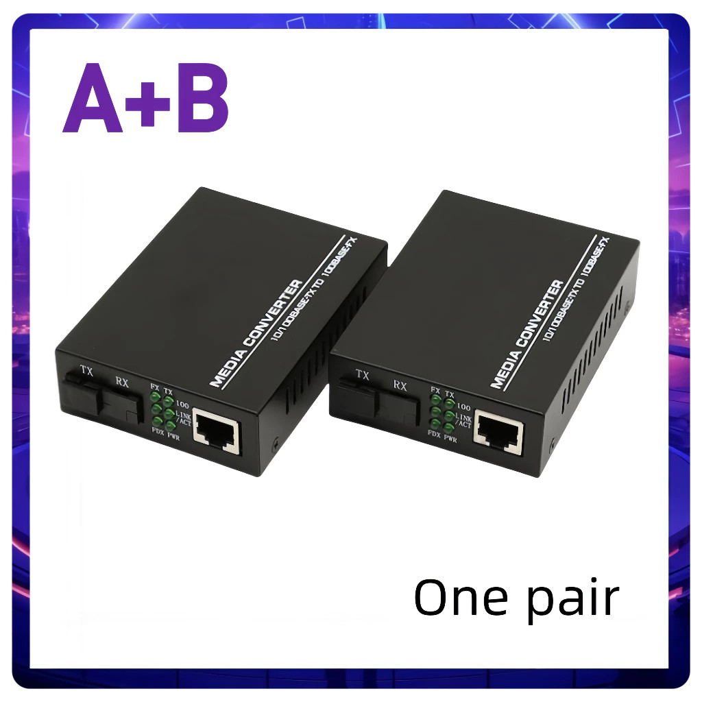 100M Single -mode single fiber fiber transceiver Media Converter ...