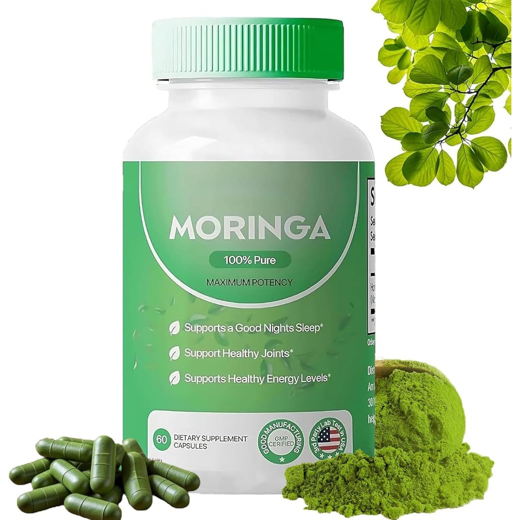 Rosella Moringa Capsules, Pure Moringa Powder -800 Mg of Nutrient-Rich ...