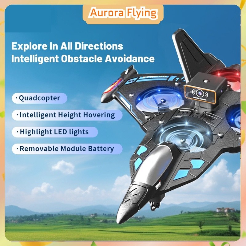 D20 Foam RC Aircraft Fall Proof Model Fighter Obstacle Avoidance Camera ...