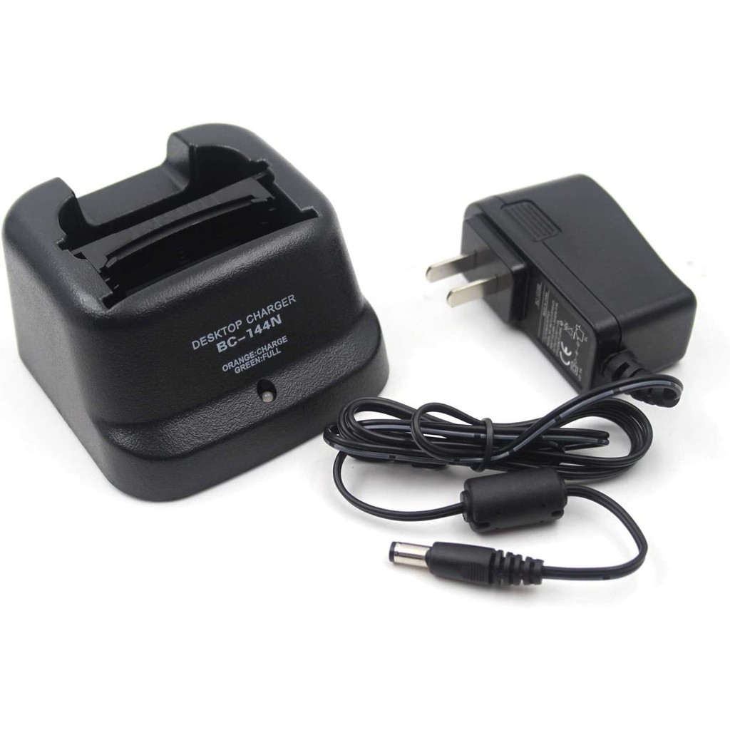 BC-144N Charger for ICOM IC-A6 IC-A24 IC-V8 IC-V82 IC-U82 F3GT BP-209N ...