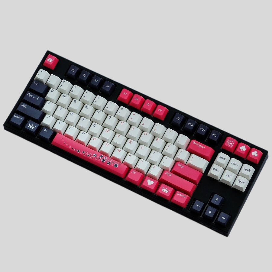 130 Keys Playing Card Keycaps Cherry Profile PBT Dye Sublimation Keycap ...