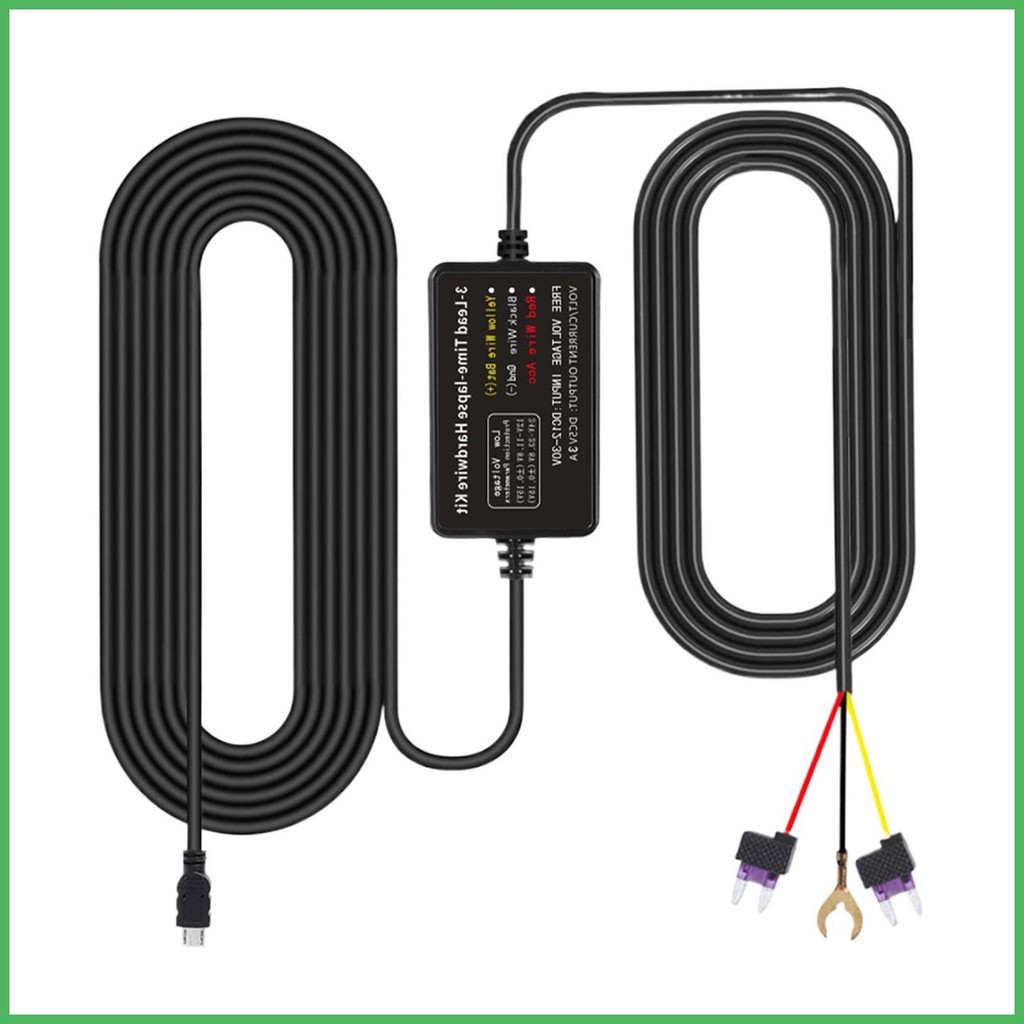 Dash Cam Hardwire Kit Dash Cam Charger Cable 24-hour Monitoring GPS ...