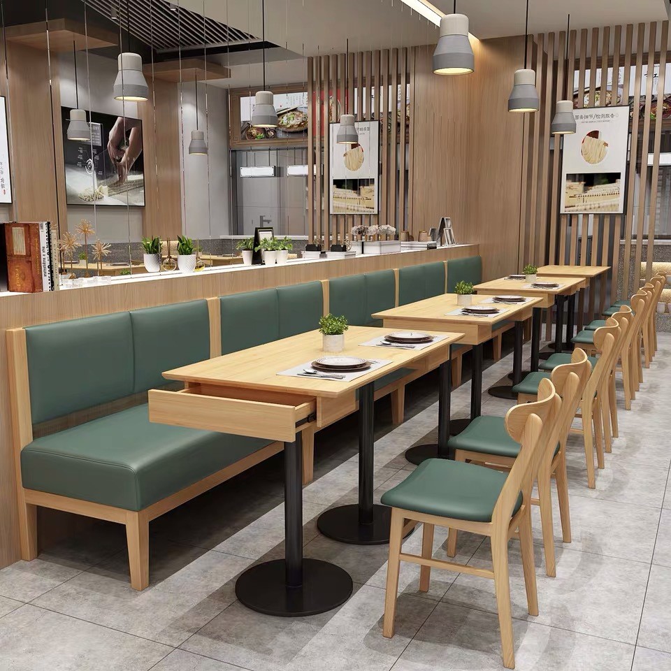Commercial Restaurant Tables and Chairs Noodle Shop Café Dining Table ...