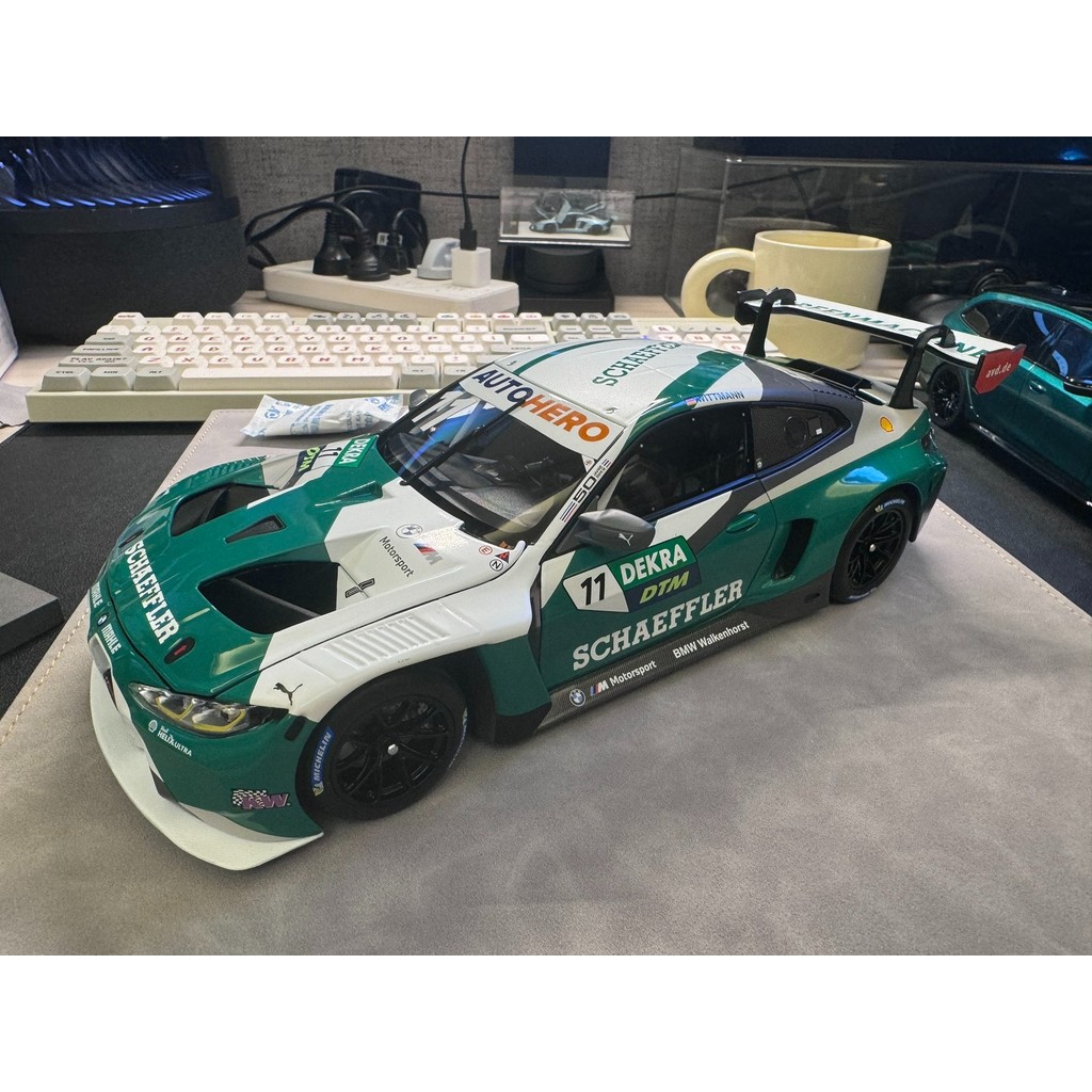 [Ready Stock] [Sold] Mini Cut minichamps 1/18 BMW M4 GT3 Green DTM No ...
