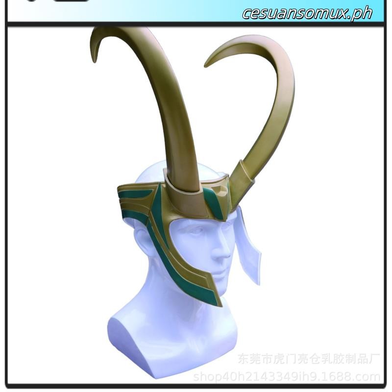 In Stock Thor: Ragnarok Loki Mask Cosplay Latex Masks Helmet Masquerade ...