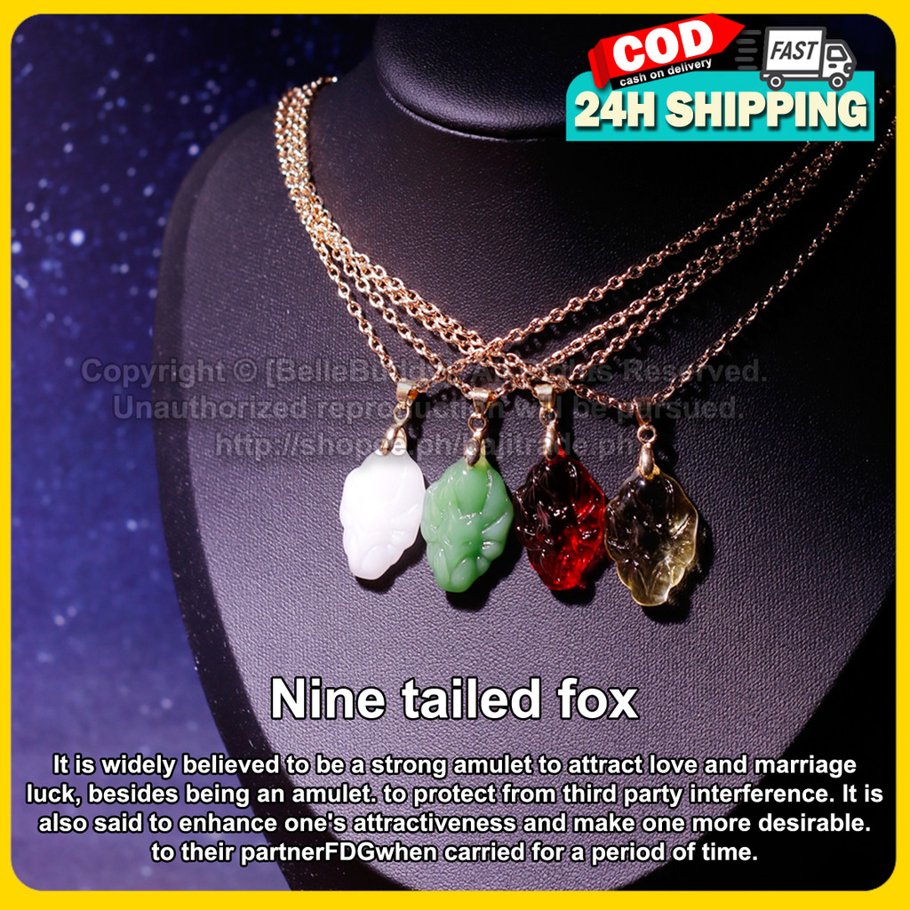Nine Tailed Fox queen Necklace original pendant 2025 Lucky Charm ...
