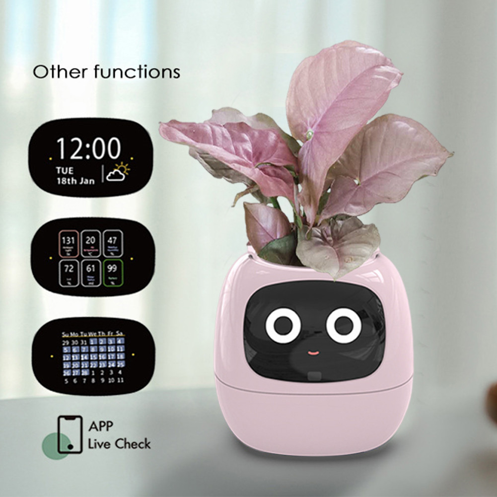 Smart Plant Pot Intelligent Planter USB Rechargeable AI Flower Pot ...