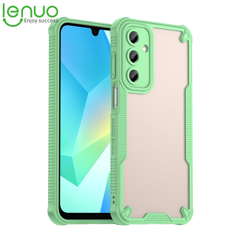 Lenuo Armor Phone Case For Samsung Galaxy A16 A06 A55 A35 A15 5G 4G Semi -transparent Casing ...